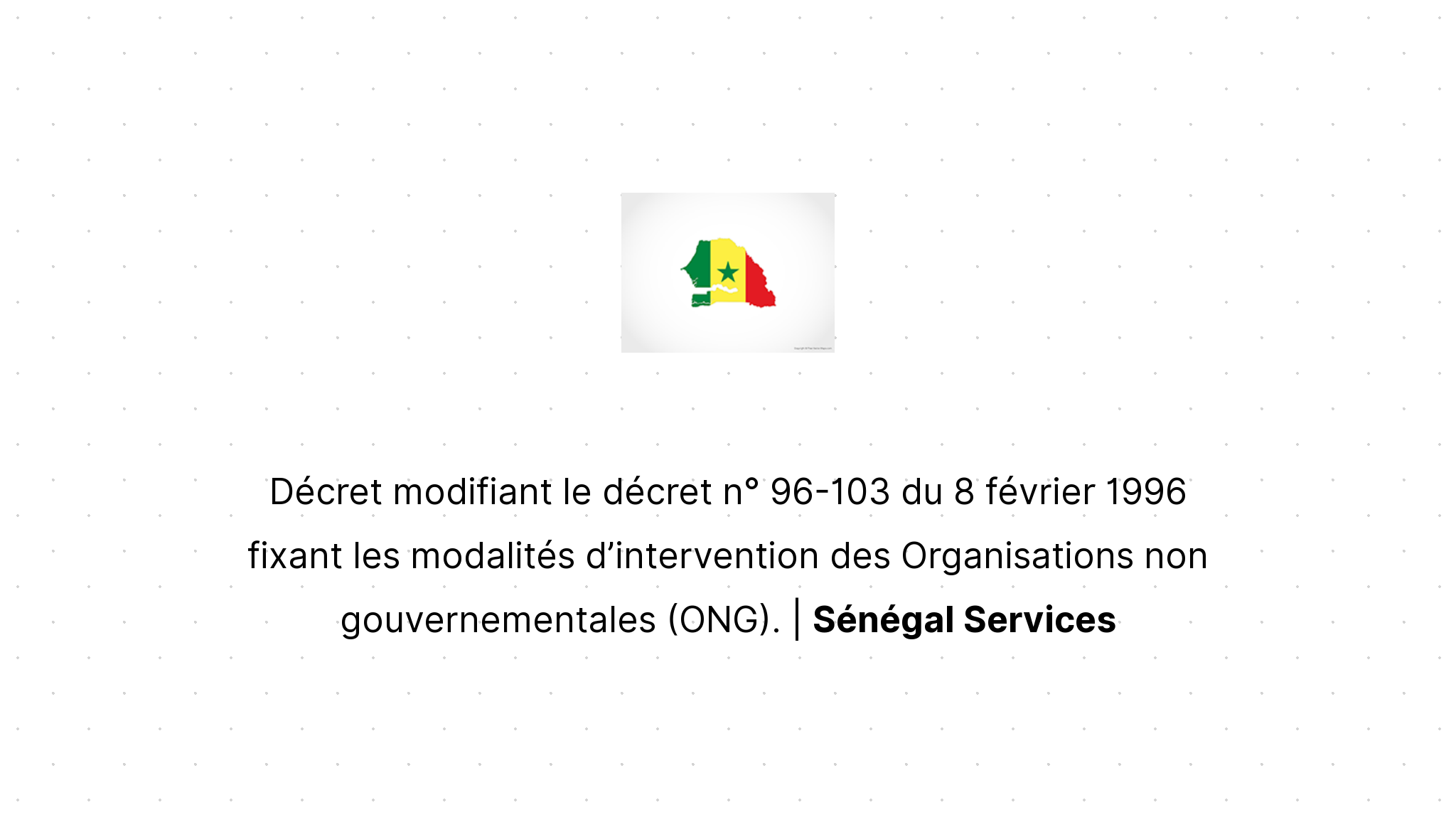 Décret modifiant le décret n° 96-103 du 8 février 1996 fixant les ...