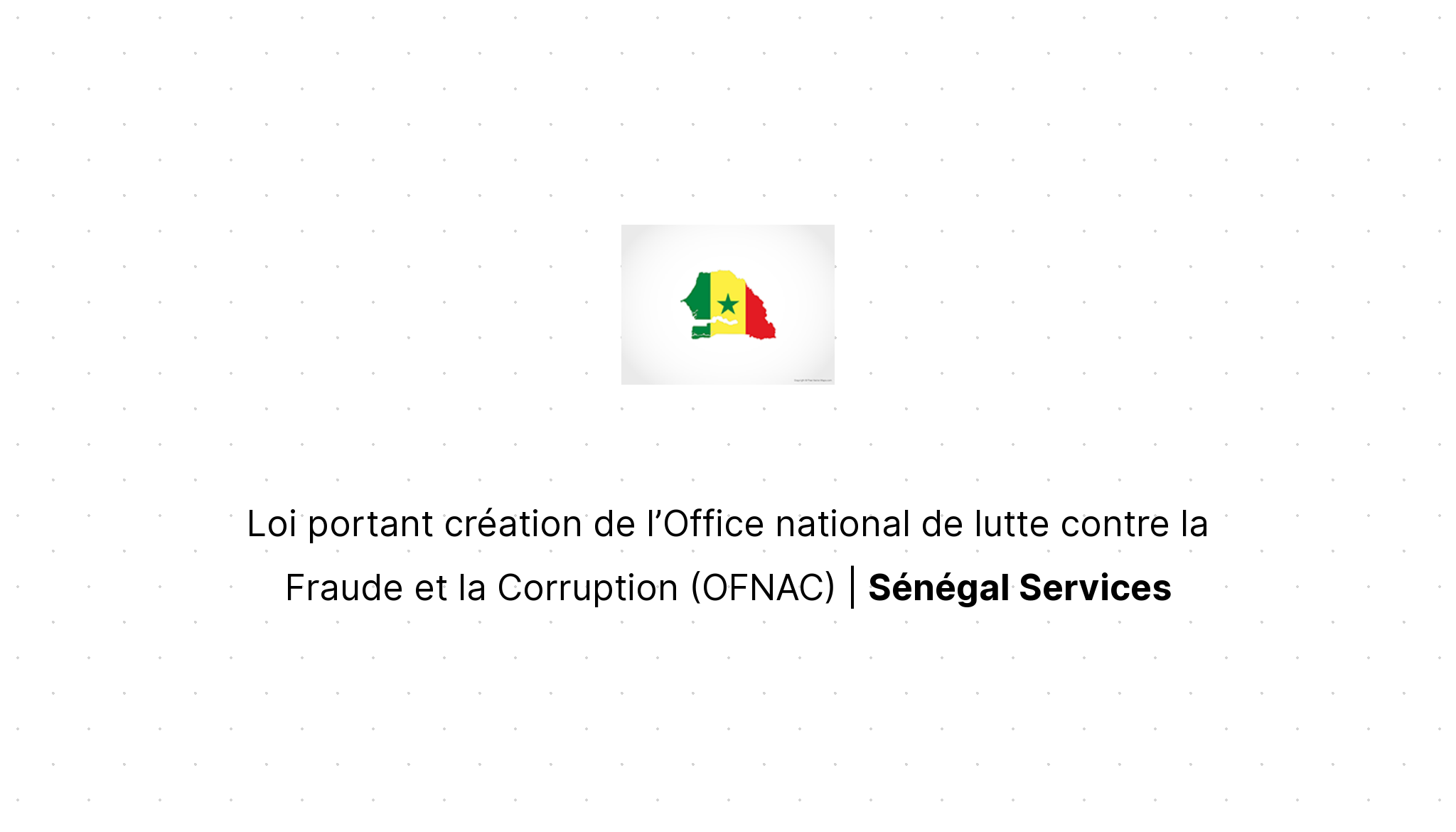 Loi portant création de l’Office national de lutte contre la Fraude et ...